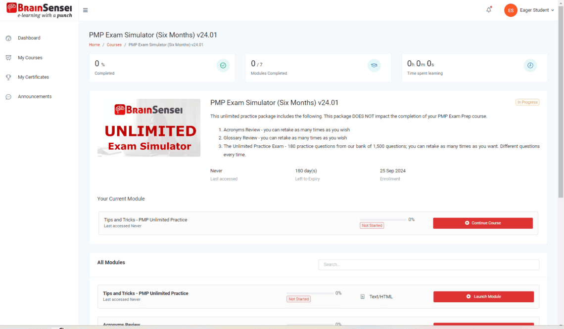 Best PMP Exam Simulator and Practice Tests | Brain Sensei