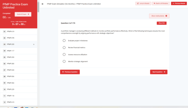 PfMP® Exam Simulator - 6 Months Access