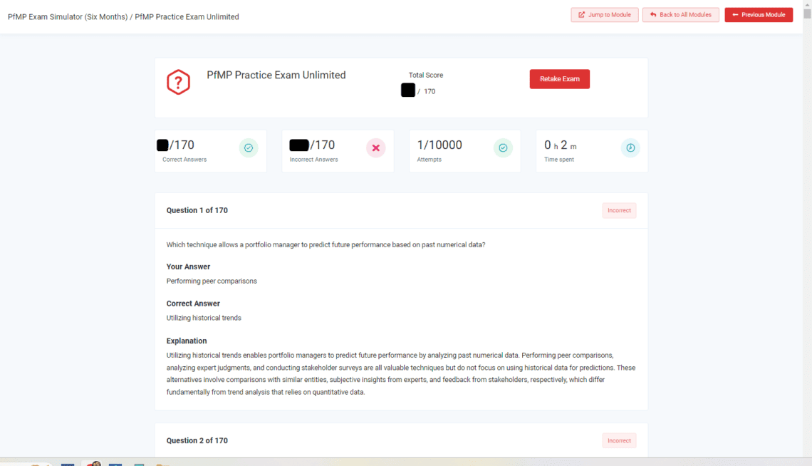 PMI PfMP Exam Simulators, Practice Tests, and Question Banks