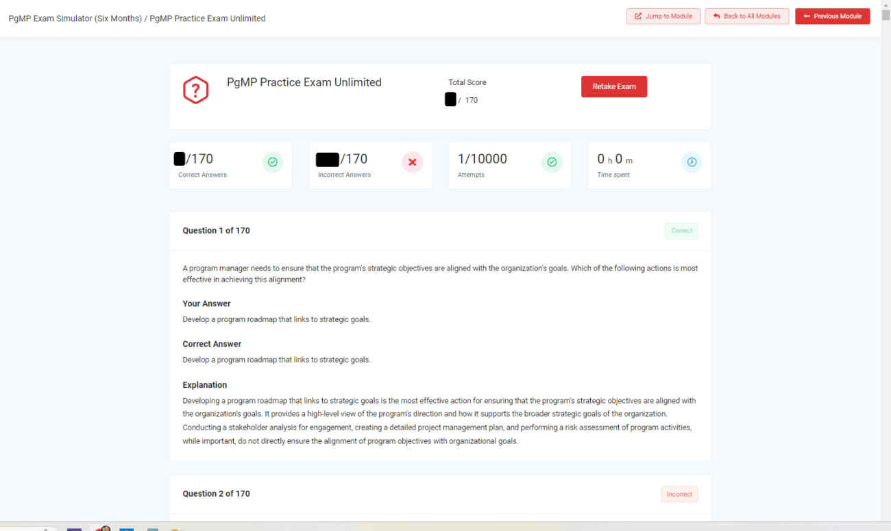 PMI PgMP Exam Simulators, Practice Tests, and Question Banks
