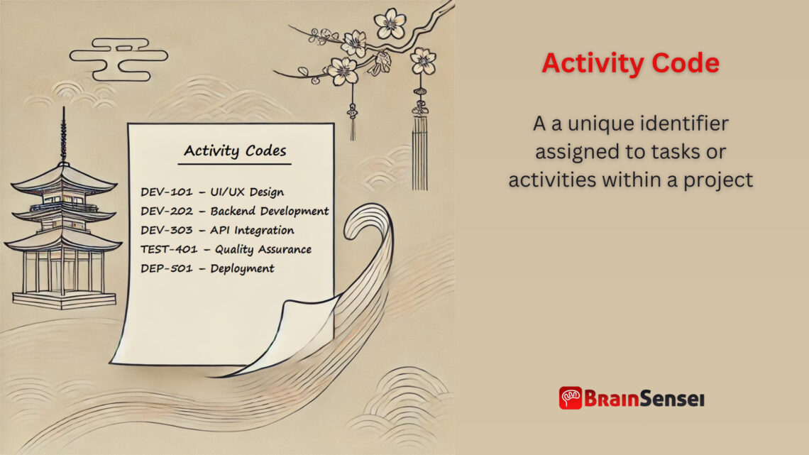 Activity Code: A Tool for Better Project Tracking